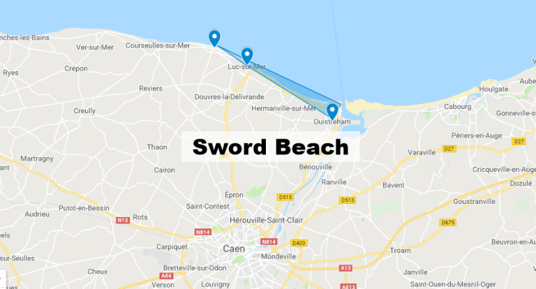 Plage de SWORD BEACH bataille 6 juin 44 - La Normandie INFO